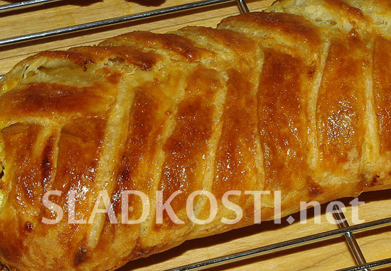 Skládaný tvarohový závin - snadnevareni